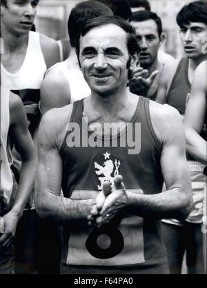 Film director Michael Winner with young British actress Amber Bezer and ...