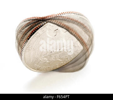 A spinning coin Stock Photo - Alamy