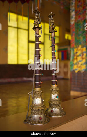 SPITI VALLEY, Traditional Musical Instrument Zanj Spillow Village Stock ...
