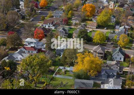 Overview of Red Wing, MN from Memorial Park atop Forin Bluff, Red Wing ...