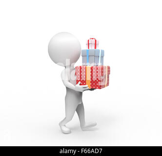 Small gift: Celebration box isolated, close-up Stock Photo - Alamy