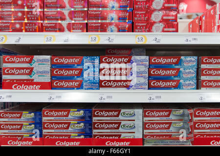 Oral-B toothpaste on the shelf in store Stock Photo - Alamy