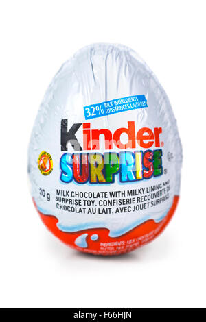 kinder surprise milk chocolate egg Stock Photo - Alamy