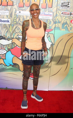 Celebrities celebrate Military at Corn Maze - Arrivals Featuring: Kelly ...