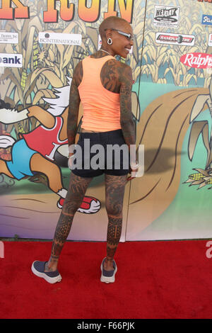 Celebrities celebrate Military at Corn Maze - Arrivals Featuring: Kelly ...