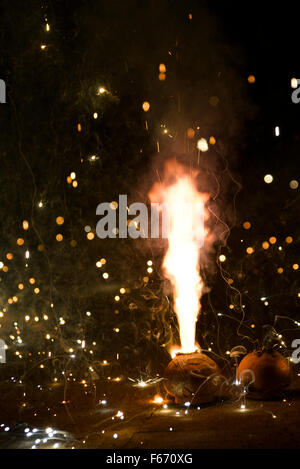 Indian Festival Diwali cracker sparkle sticks on white background Stock ...