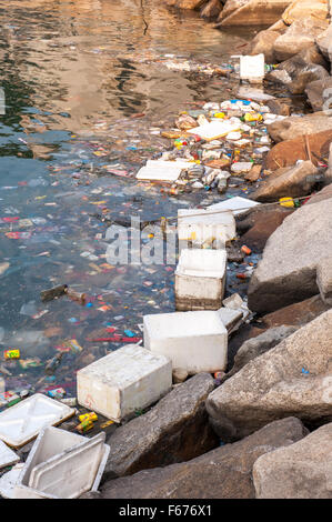 Man made pollution in water Stock Photo - Alamy