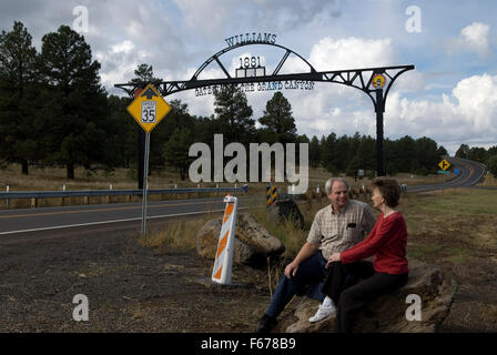 Gateway to the Grand Canyon sign Williams, Arizona, USA Stock Photo - Alamy