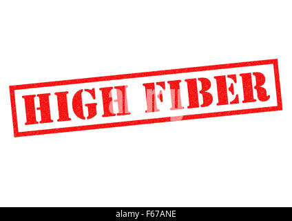 HIGH FIBER red Rubber Stamp over a white background Stock Photo - Alamy