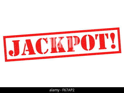 JACKPOT WINNER! red Rubber Stamp over a white background Stock Photo ...