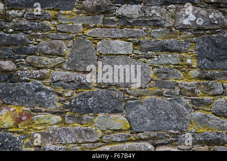 Scottish stone wall texture. Scotland Stock Photo - Alamy