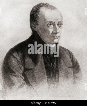 AUGUSTE COMTE (1798-1857). French philosopher. On a French postage ...