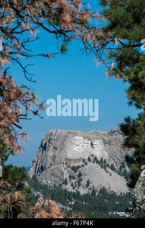 Mt. Rushmore and Iron Mountain Road Stock Photo - Alamy