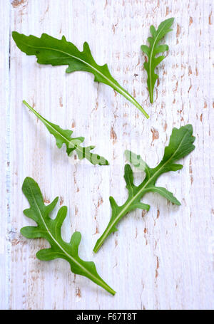 Green fresh ripe Rocket leaves Stock Photo - Alamy