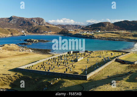 Cemetery at Scourie. Highland, West coast, Scotland Stock Photo - Alamy