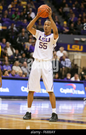 LSU guard Tim Quarterman (55) and a North Carolina player battle for ...