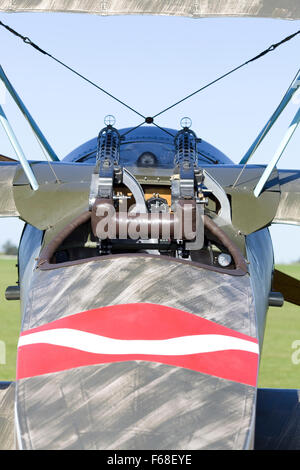 Cockpit of a Fokker DR-1 M german triplane replica from first World War ...
