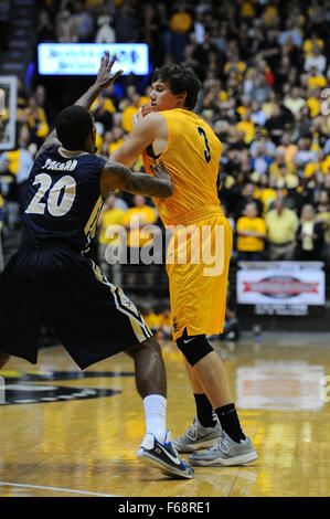 Wichita State guard Evan Wessel (3) as Wichita State played Indiana ...