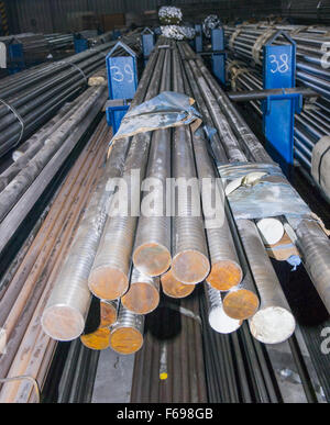 Steel rods bars, Metal, and Iron reinforcement lying on the ground on ...