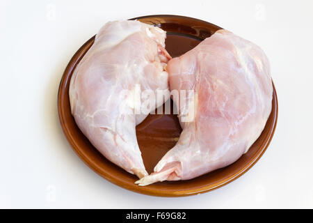 raw rabbit leg meat Stock Photo - Alamy