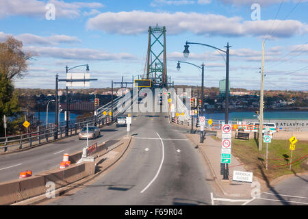 A. Murray MacKay Bridge linking the Halifax Peninsula with Dartmouth ...