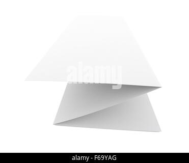 Empty paper booklet, side view Stock Photo - Alamy