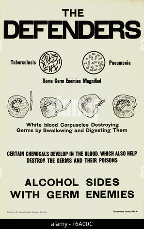A temperance poster advocating for the prohibition of alcohol ...