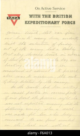 A letter of condolence written by Sergeant Leslie Rawlinson, reflecting ...