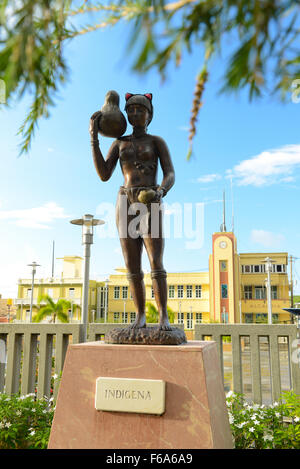 PUERTO RICO a bronze statue of a Taino man Stock Photo - Alamy