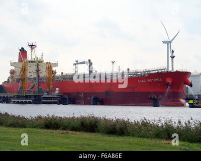 The container ship Lilac Victoria (IMO 9589815) is pictured at ...