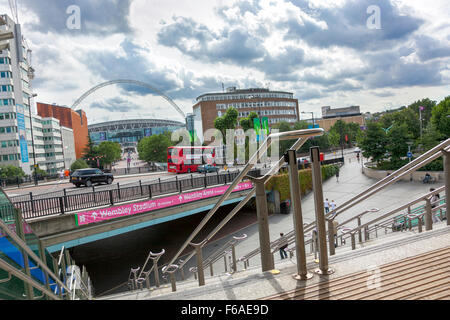 olympic way wembley stadium brent london england uk gb Stock Photo - Alamy