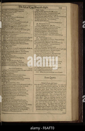 The First Folio of 'The Famous History of the Life of King Henry VIII ...