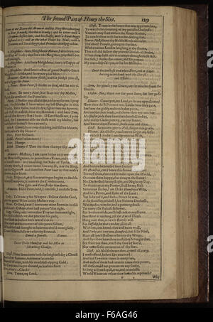 This page from the First Folio of 'The Second Part of King Henry VI' captures a pivotal moment ...