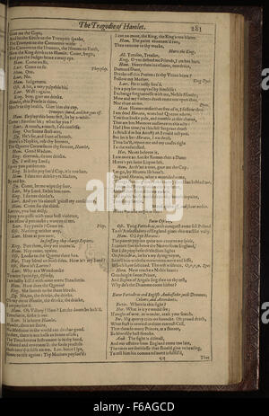 The First Folio edition of *The Tragedy of Hamlet, Prince of Denmark ...