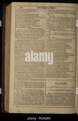 The First Folio of *The Tragedy of Othello, the Moor of Venice* is one ...