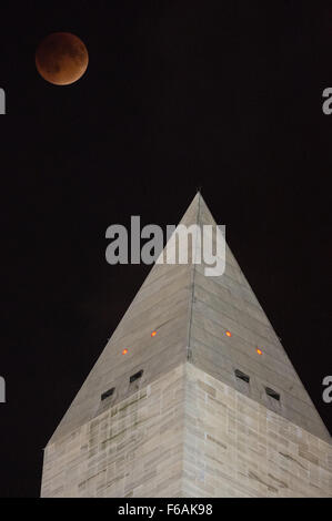 The perigee full moon, or supermoon, was visible during a total lunar ...