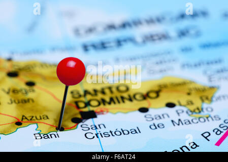 Bani pinned on a map of Dominican Republic Stock Photo - Alamy
