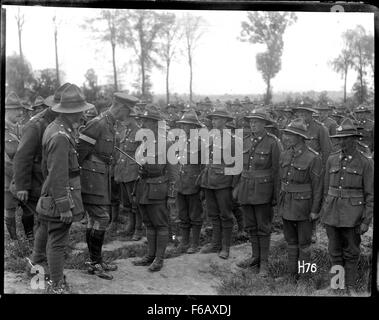 General Godley reviews the New Zealand troops after the Battle of ...