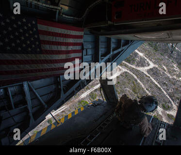 U.S. Marines participate in a crew served weapons range during the ...