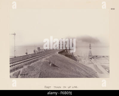 The photograph illustrates the steam-railway line that once linked ...