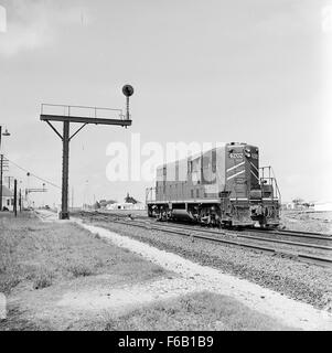 This image captures the Missouri Pacific Diesel Electric Road Switcher ...