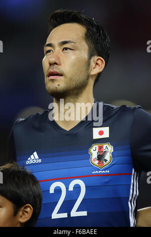 Singapore. 12th Nov, 2015. (L-R) Maya Yoshida, Masato Morishige (JPN ...