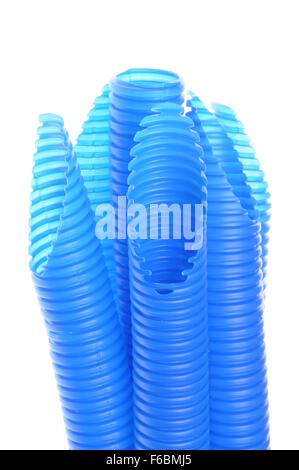 Corrugated pipe for electrical installations Stock Photo - Alamy