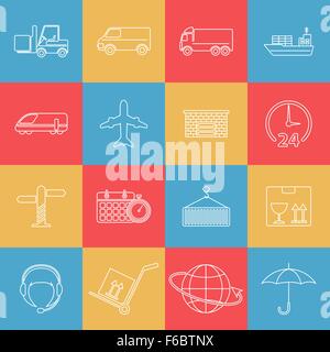 Car vacation box icon outline vector. Roof luggage. Travel cargo Stock ...