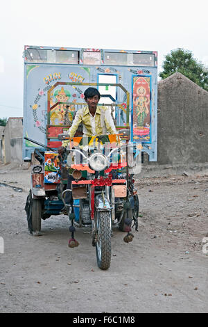 Decorated and painted chakda, saurashtra, rajkot, gujarat, india, asia ...