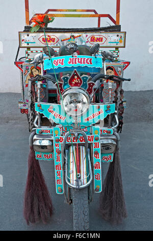 Decorated and painted chakda, saurashtra, rajkot, gujarat, india, asia ...