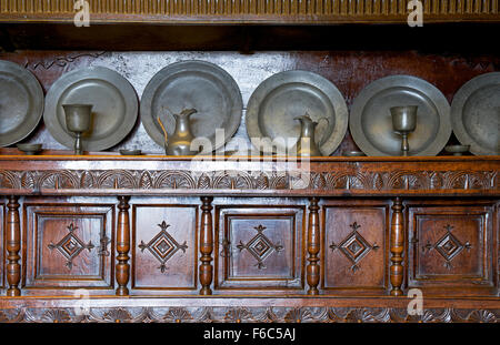 The interior of Riddlesden Hall, near Keighley, West Yorkshire, England ...