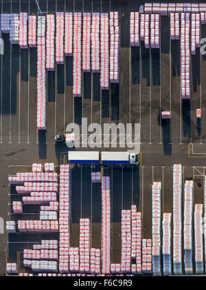 Rockwool factory, Rockwool logistics, stacked Rockwool products, rock ...