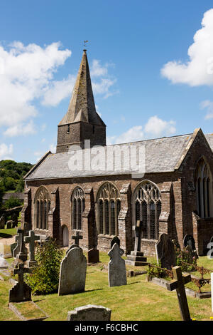 The church of St James the Great at Slapton, south Devon Stock Photo ...
