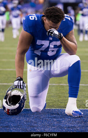 New York Giants offensive tackle Marcus Mbow (71) blocks during an NFL ...